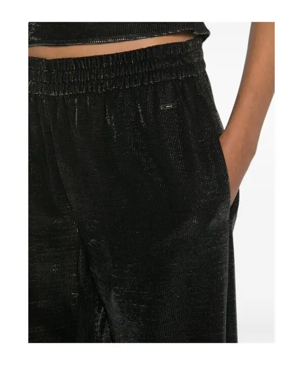 Gucci Jersey Pants With Iridescent Effect - Black