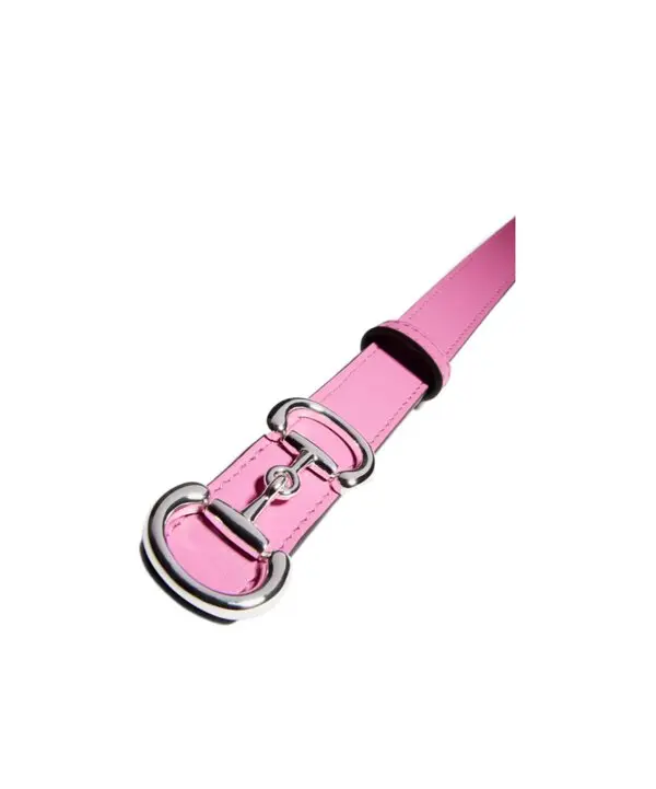 Gucci Thin Belt With Horsebit Buckle