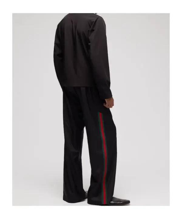 Gucci Stretch Polyester Zip Jacket With Embroidery