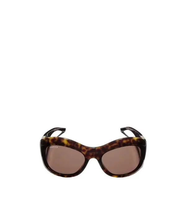 Gucci Round Frame Sunglasses - Brown Tortoiseshell