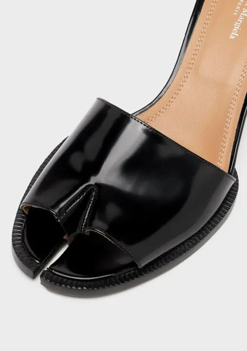 MAISON MARGIELA Tabi Brushed-leather Mules