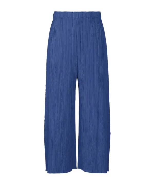 Issey Miyake Wide-leg Pleated Trousers - Blue