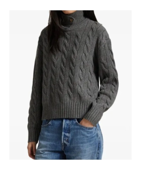 Polo Ralph Lauren Cable-knit Polo-collar Wool Sweater