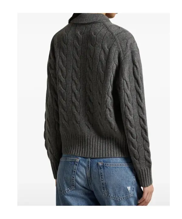 Polo Ralph Lauren Cable-knit Polo-collar Wool Sweater