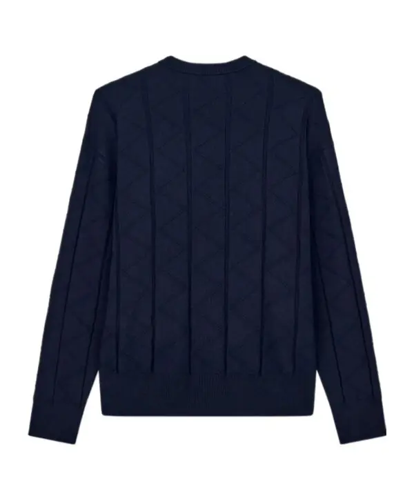 Giorgio Armani Sweater Regular Fit Chevron Virgin Wool
