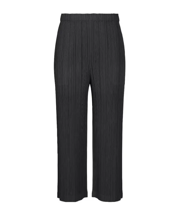 Issey Miyake Straight-leg Pleated Trousers - Black