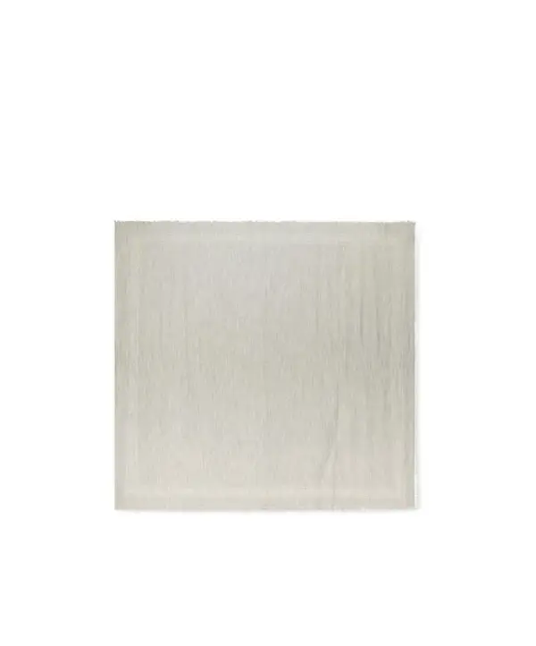 Emporio Armani Modal Blend Scarf With Jacquard Logo Signature Capsule - White