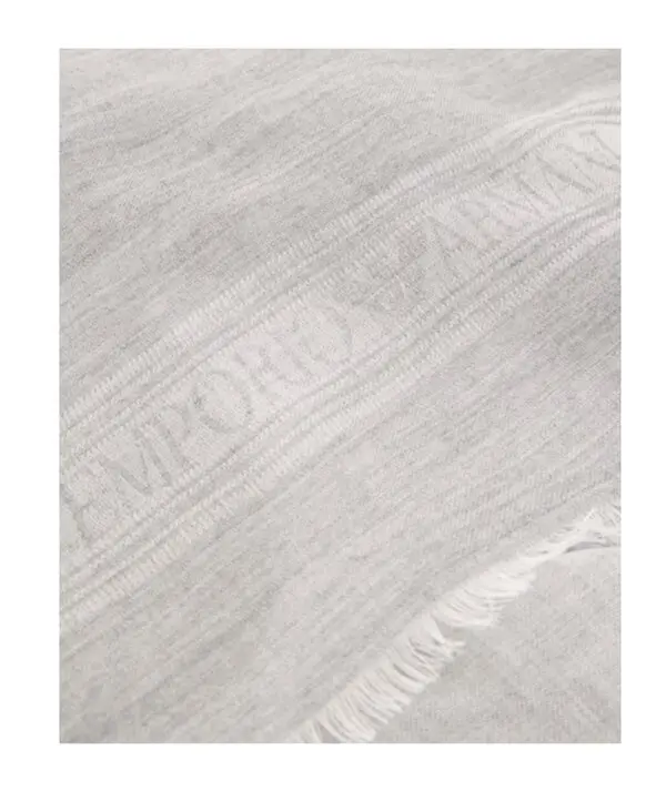 Emporio Armani Logo Border Scarf