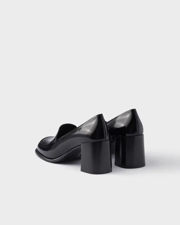 Prada Brushed Leather Loafers
