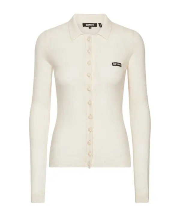 ROTATE BY BIRGER CHRISTENSEN Knitted Polo Top