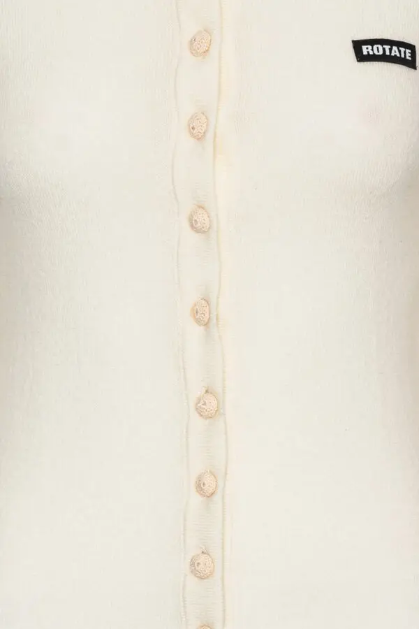 ROTATE BY BIRGER CHRISTENSEN Knitted Polo Top
