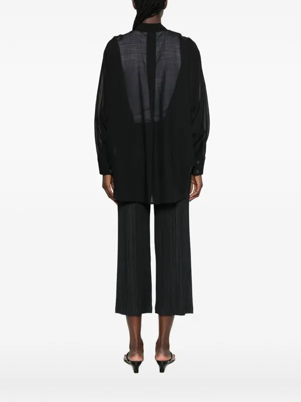 Issey Miyake Panelled Long Sleeve Shirt