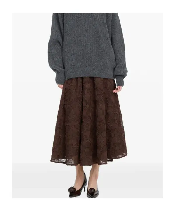 ROTATE BY BIRGER CHRISTENSEN Floral-mesh Sun Skirt
