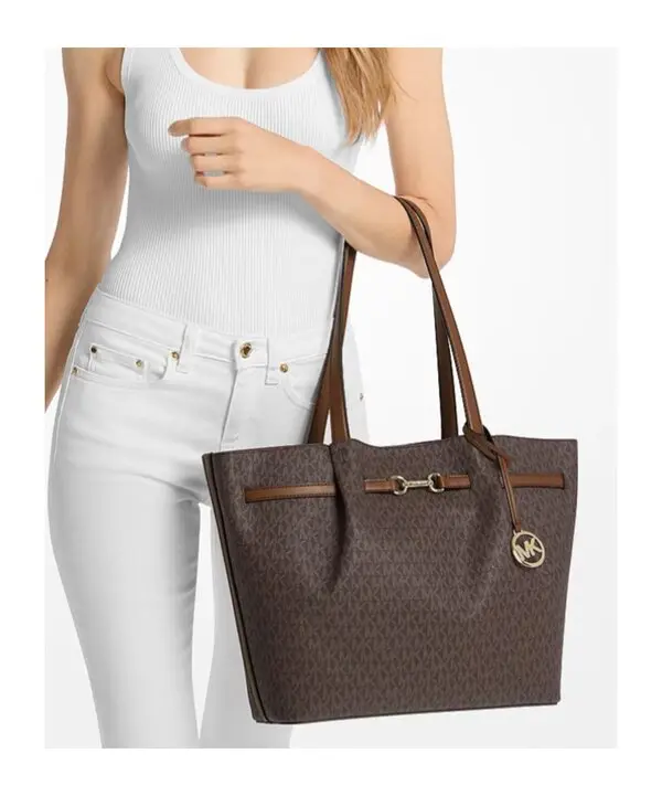 Michael Kors Carson Large Signature Logo Tote Bag