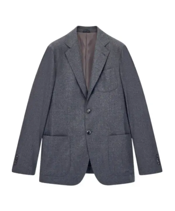 Giorgio Armani Unlined Single-breasted Stretch Cashmere Jacket With Two Buttons