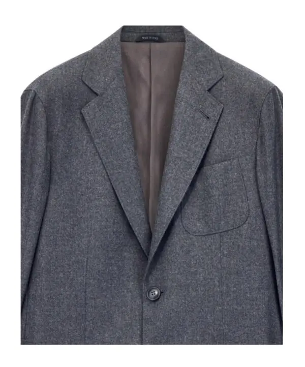 Giorgio Armani Unlined Single-breasted Stretch Cashmere Jacket With Two Buttons
