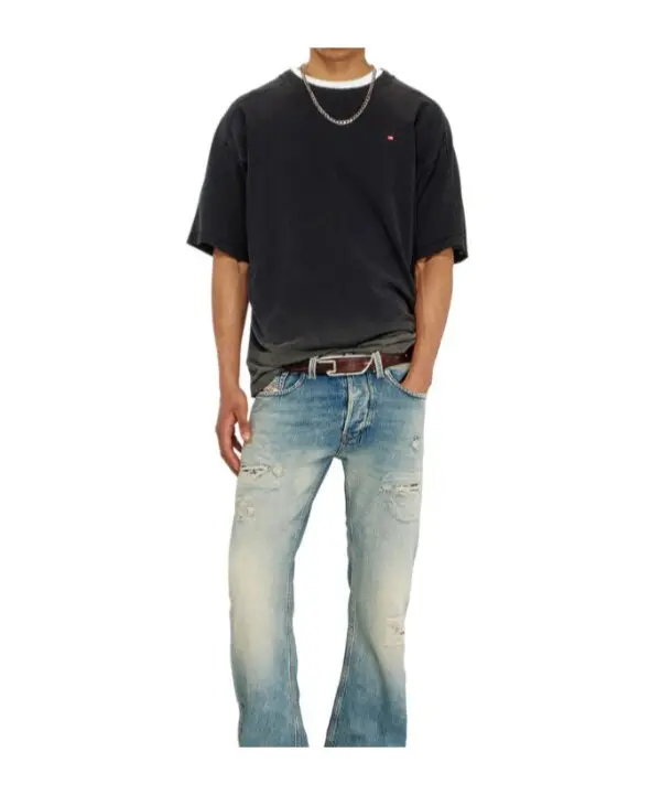 DIESEL® Cotton T-shirt With Degradé Effect