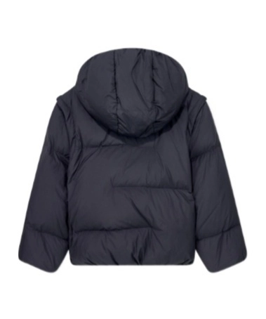 Giorgio Armani Quilted Down Jacket With Hood And Full-length Zip