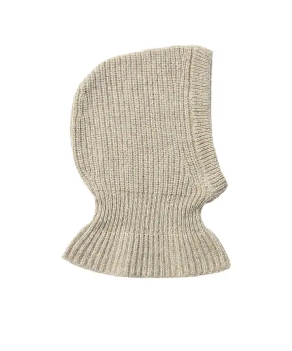 LEMAIRE Alpaca And Yak Wool Blend Balaclava - Beige / Oat