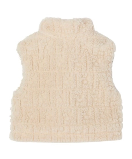 Fendi Baby Gilet In Teddy-effect Wool Fabric