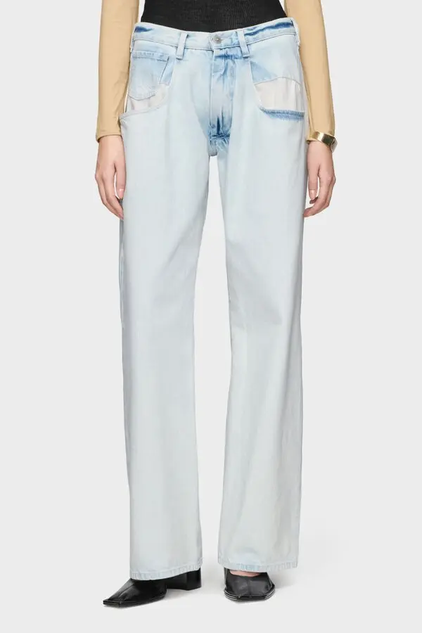 MAISON MARGIELA Bleached Straight-leg Jeans