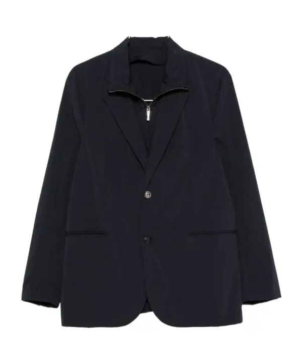 Emporio Armani Layered-effect Notched-lapel Blazer