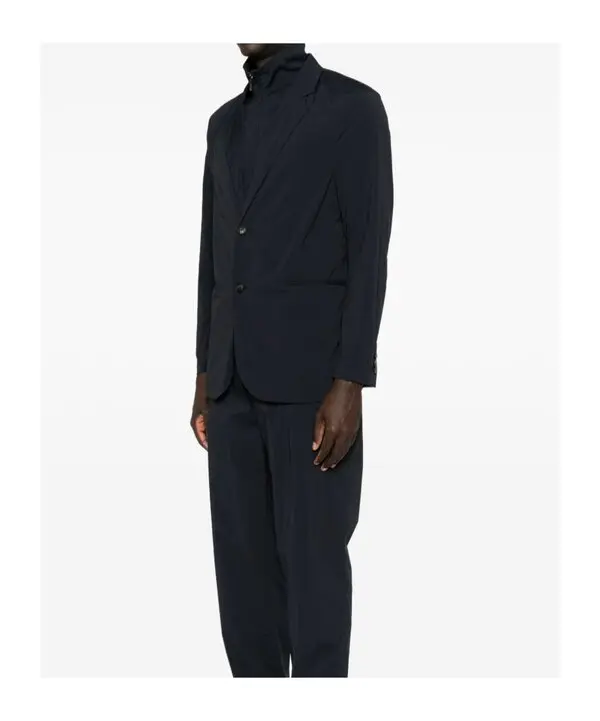 Emporio Armani Layered-effect Notched-lapel Blazer