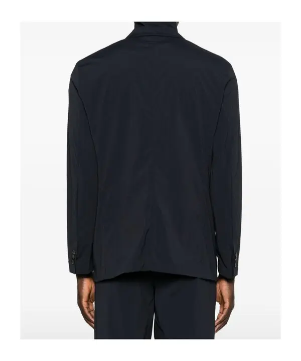 Emporio Armani Layered-effect Notched-lapel Blazer