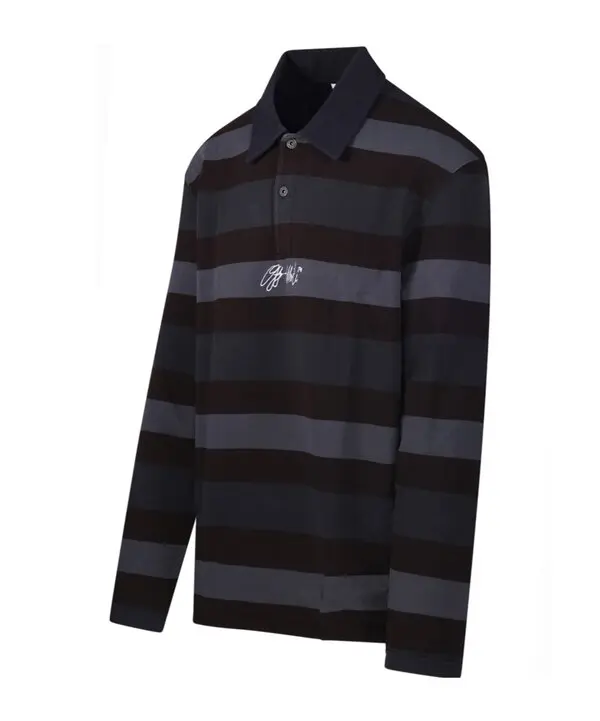 Off-White Long-sleeve Polo Shirt
