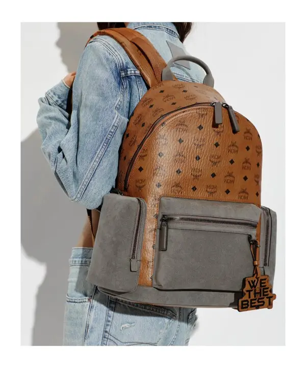 Mcm Stark Medium Visetos-print Backpack