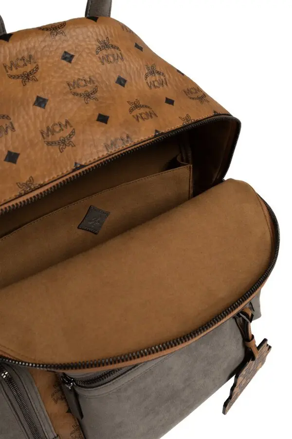 Mcm Stark Medium Visetos-print Backpack