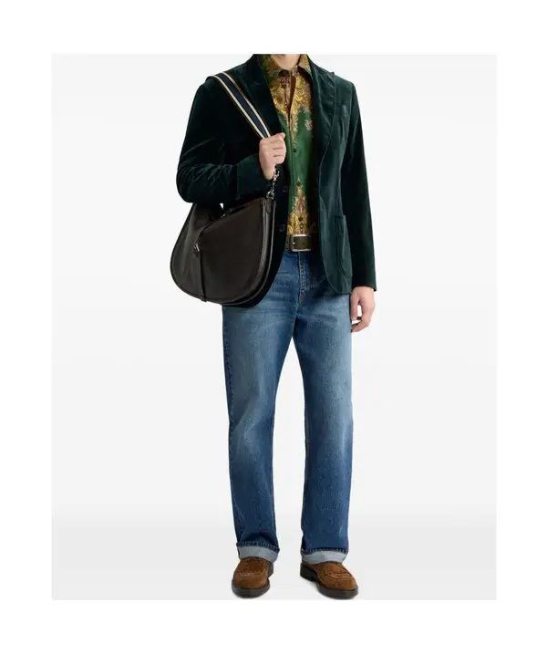 Etro Single-breasted Stretch Cotton Velvet Jacket