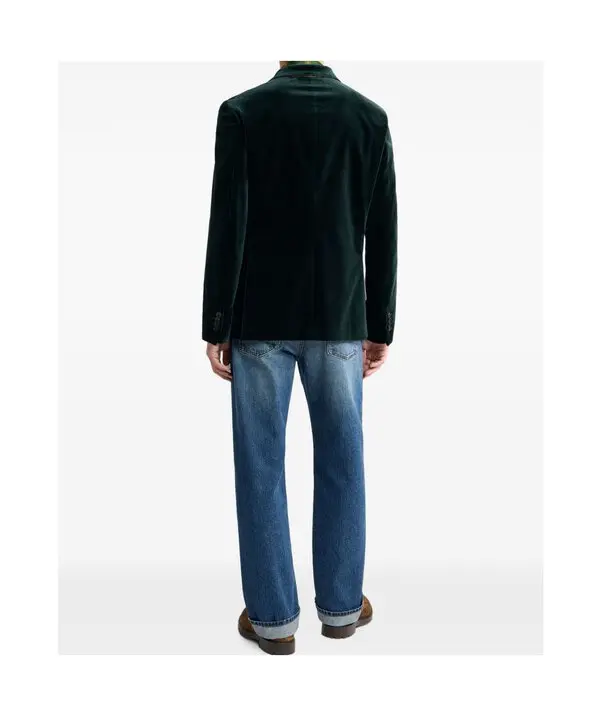 Etro Single-breasted Stretch Cotton Velvet Jacket