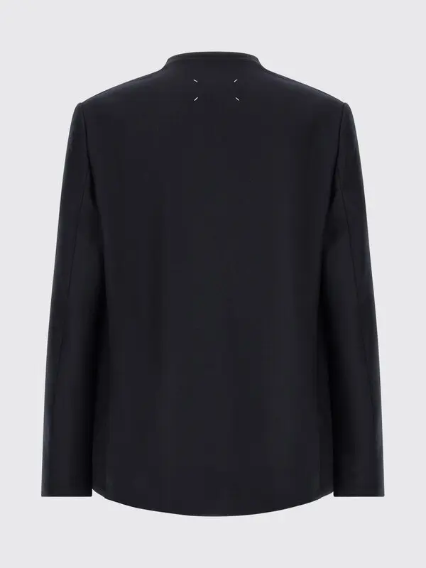 MAISON MARGIELA Lapel-free Blazer In Virgin Wool