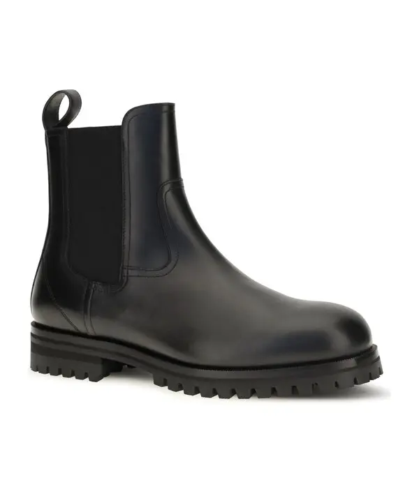Loro Piana Kent Leather Ankle Boots