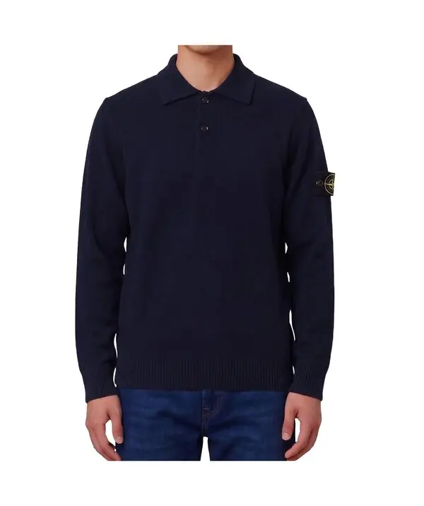Stone Island Long-sleeve Polo-collar Sweater