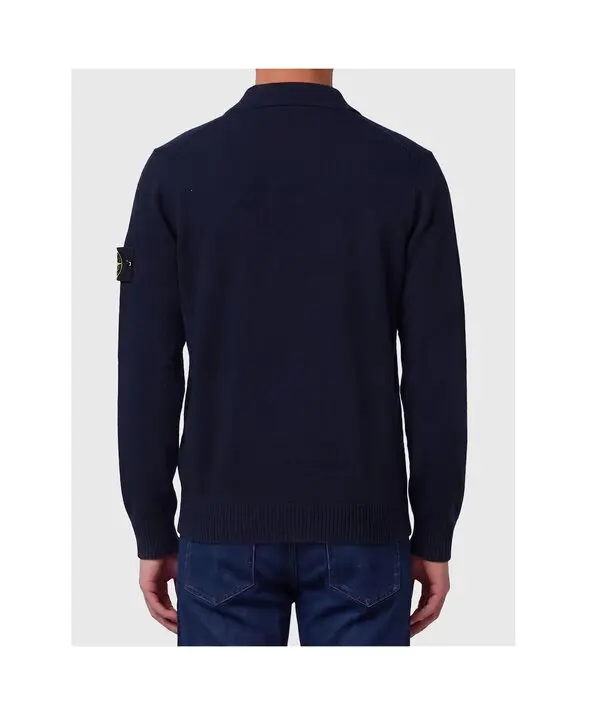 Stone Island Long-sleeve Polo-collar Sweater