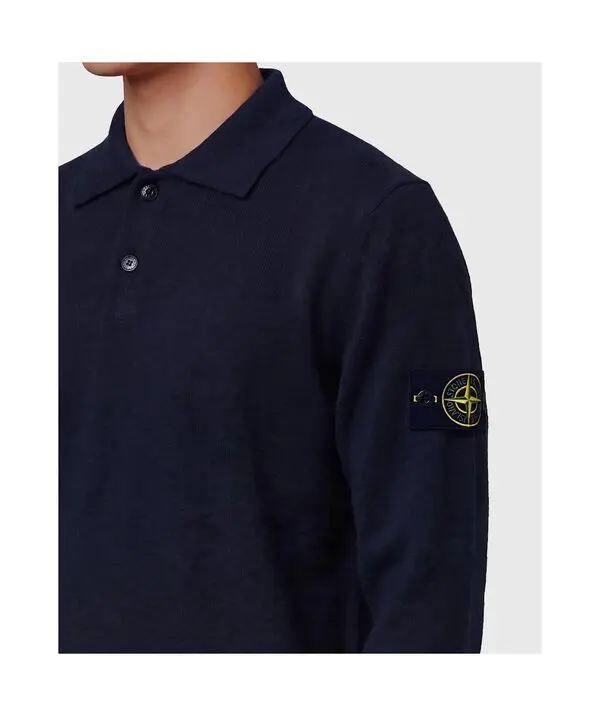 Stone Island Long-sleeve Polo-collar Sweater