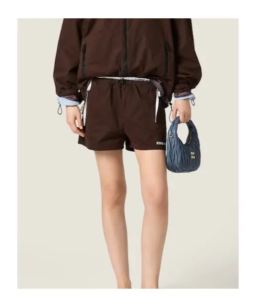 Miu Miu Washed Gabardine Shorts