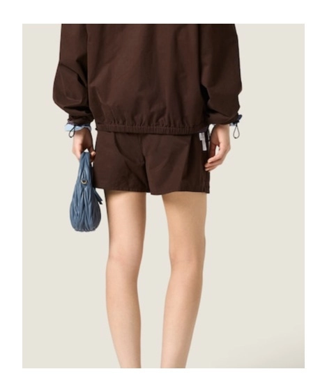 Miu Miu Washed Gabardine Shorts