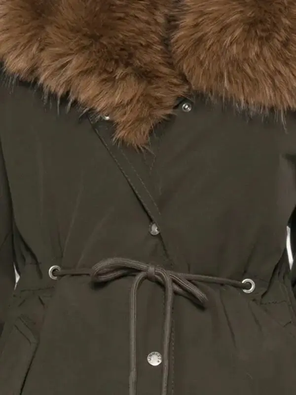 Moncler Halicte Long Down Parka - Dark Green