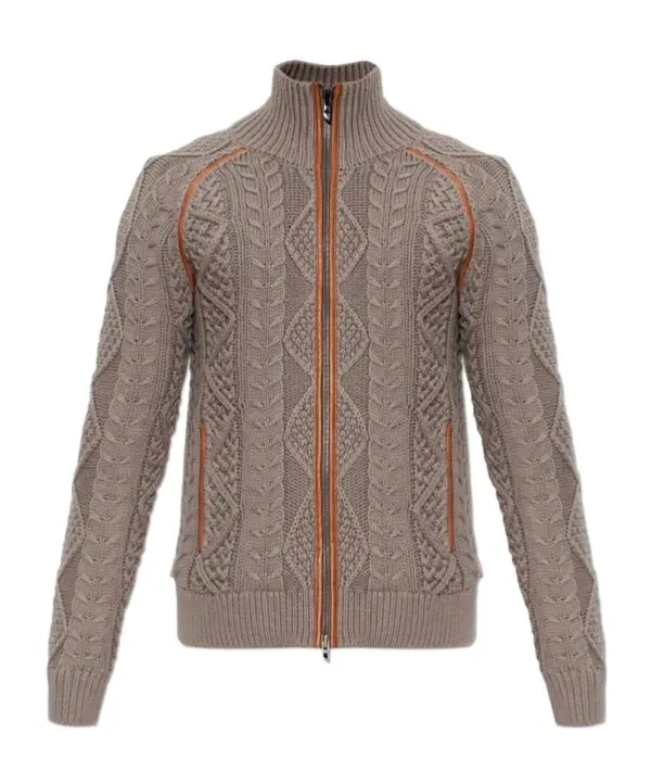 DIESEL® Inoki Cable Knit Zip Cardigan - No