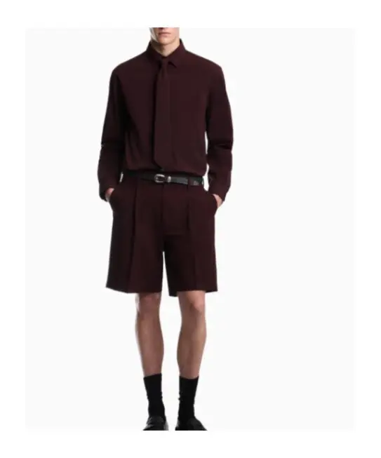 Emporio Armani Regular Fit Shirt In Stretch Fabric