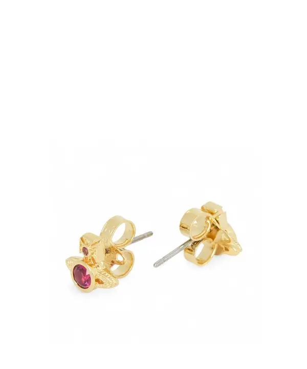 VIVIENNE WESTWOOD London Orb Crystal Embellished Earrings - Gold/red