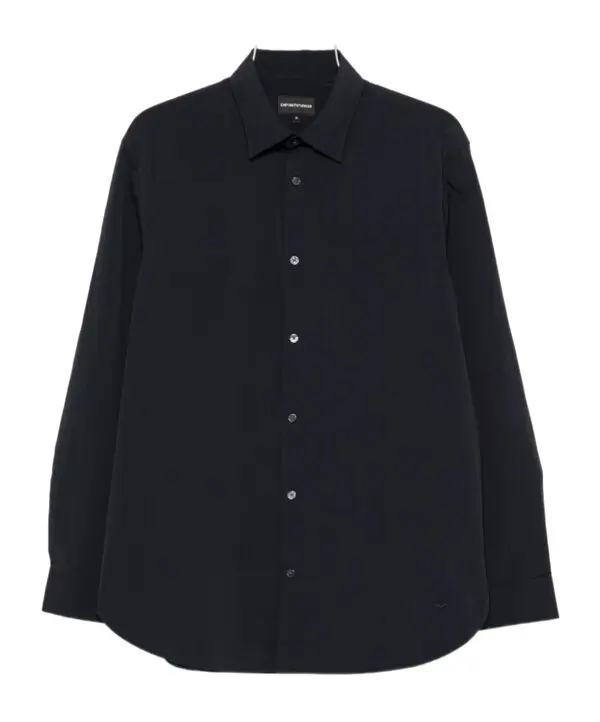 Emporio Armani Button-up Long-sleeve Shirt - Black
