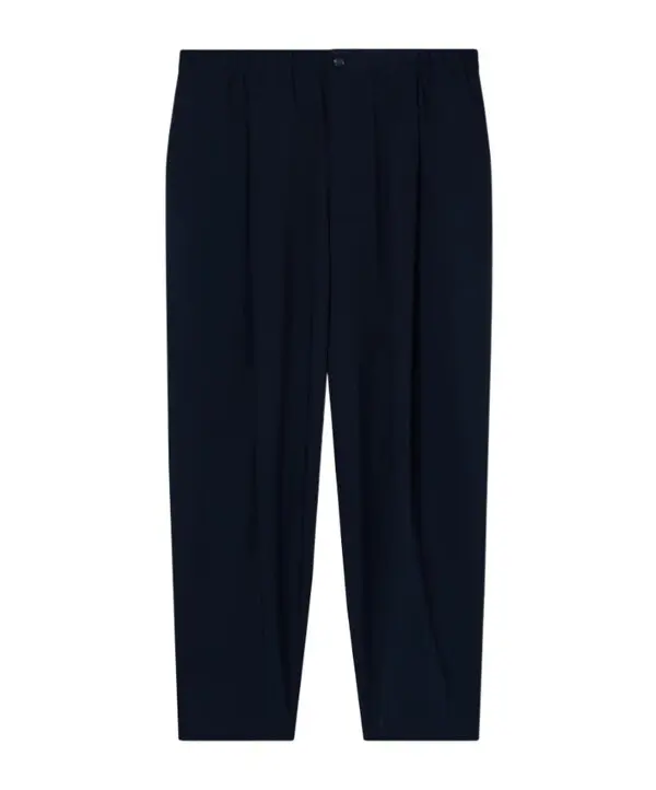 Giorgio Armani Elasticated-waistband Straight-leg Trousers