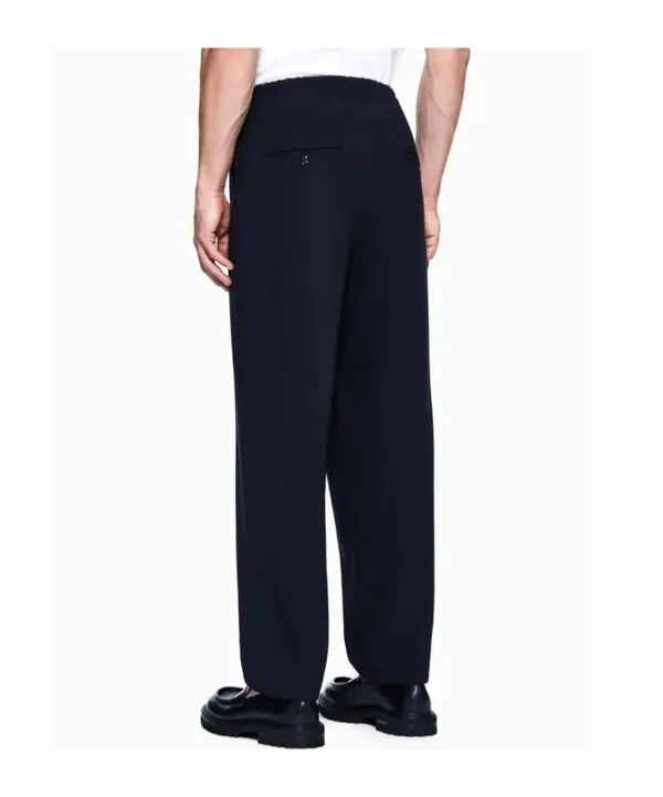 Giorgio Armani Elasticated-waistband Straight-leg Trousers