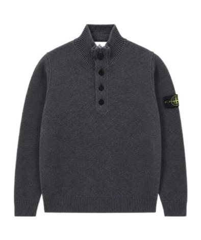 Stone Island Regular-fit Half-zip Jumper - Charcoal