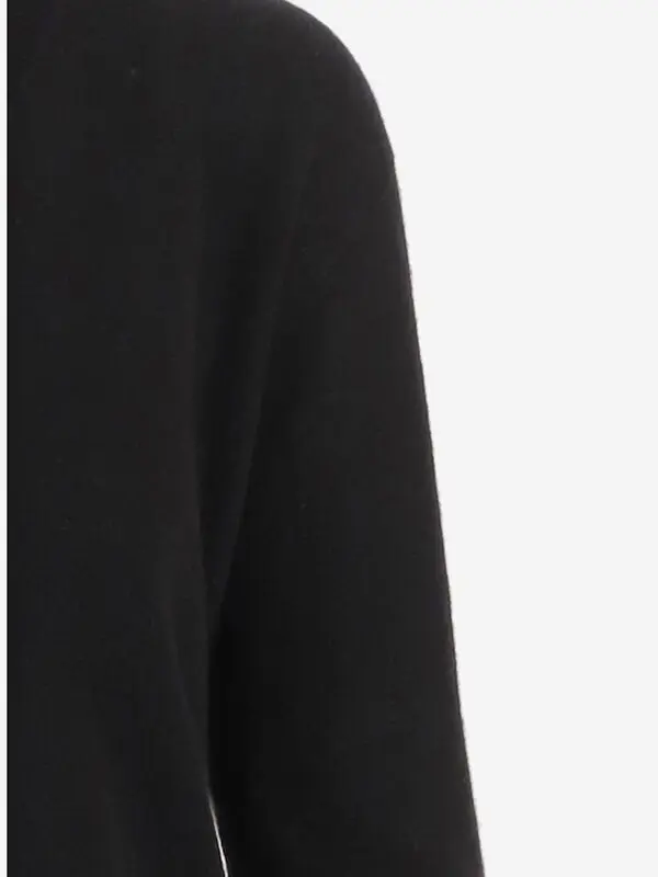 THE ROW Phora Cashmere V-neck Sweater - Black