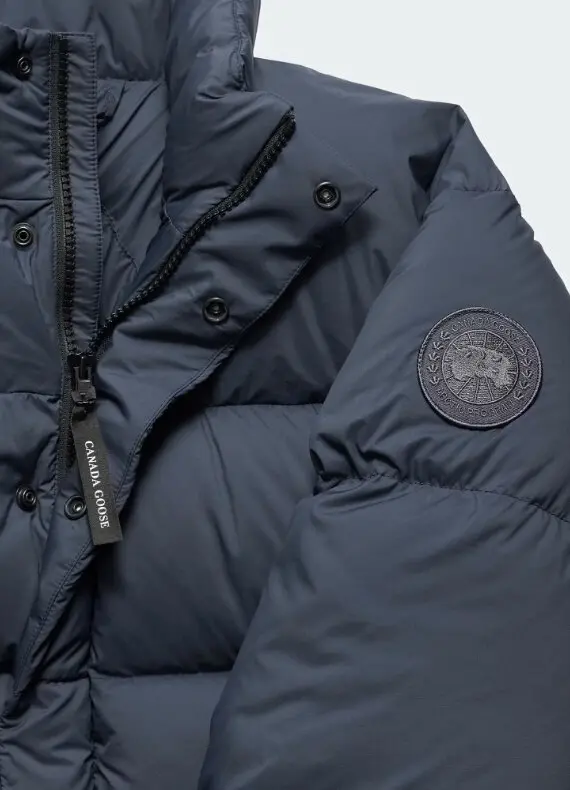 Canada Goose Logo Patch High-neck Down Jacket - Mulan